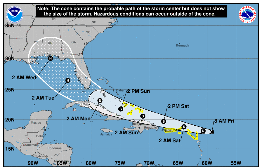 Tempestade tropical Laura se forma e pode virar furacão ao se aproximar ...